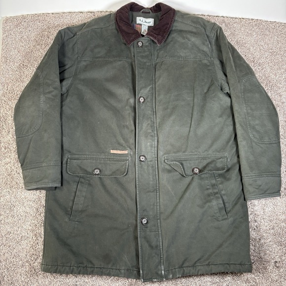 L.L. Bean | Jackets & Coats | Ll Bean Flannel Lined Xlt Men Green ...